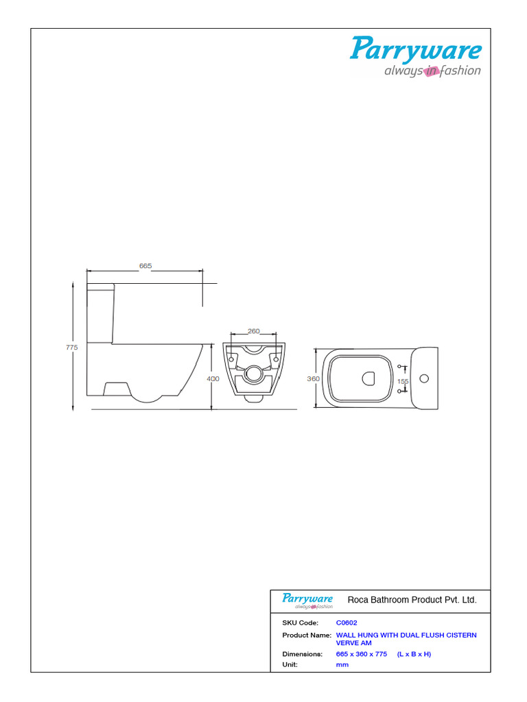 ewc cistern C0602 | PDF
