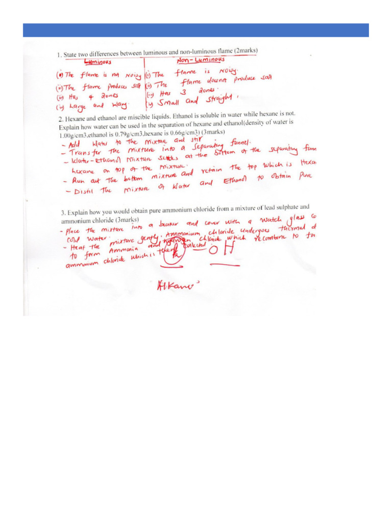 Chemistry f1 Ms | PDF