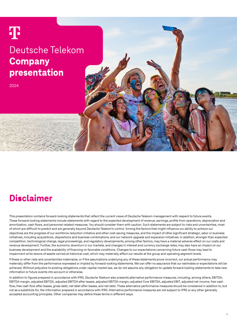 Deutsche Telekom Company Presentation 1706708421 | PDF | Corporate ...