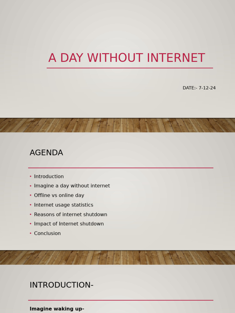 Life Offline: A Day Without Internet | PDF