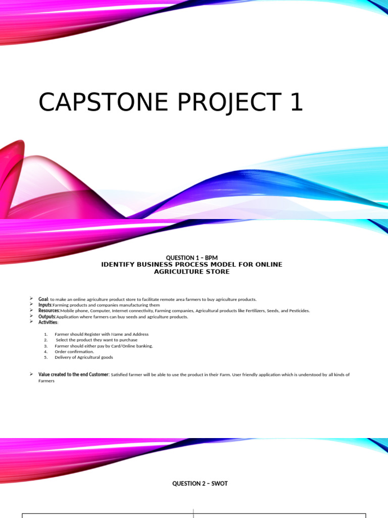 Capstone Project 1 | PDF | Agriculture | Payments
