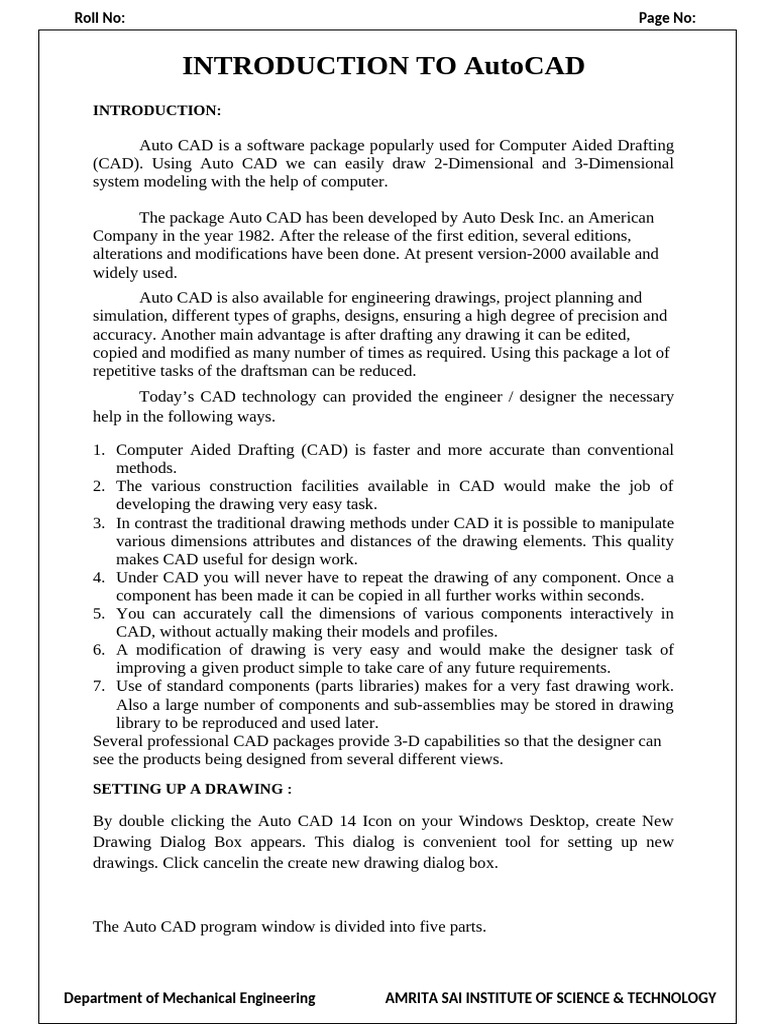 Auto CAD LAB | PDF | Circle | Technical Drawing
