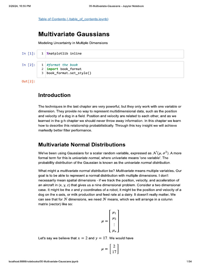 5 Multivariate Gaussians | PDF