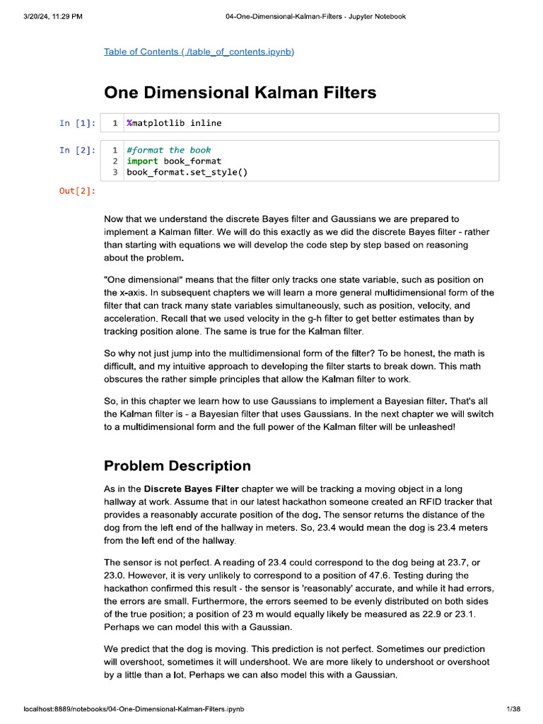 04 1d-Kalman_Filters | PDF
