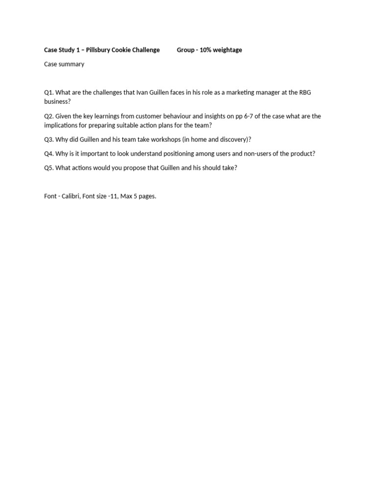 Case Study Questions Strat Marketing 2024 | PDF