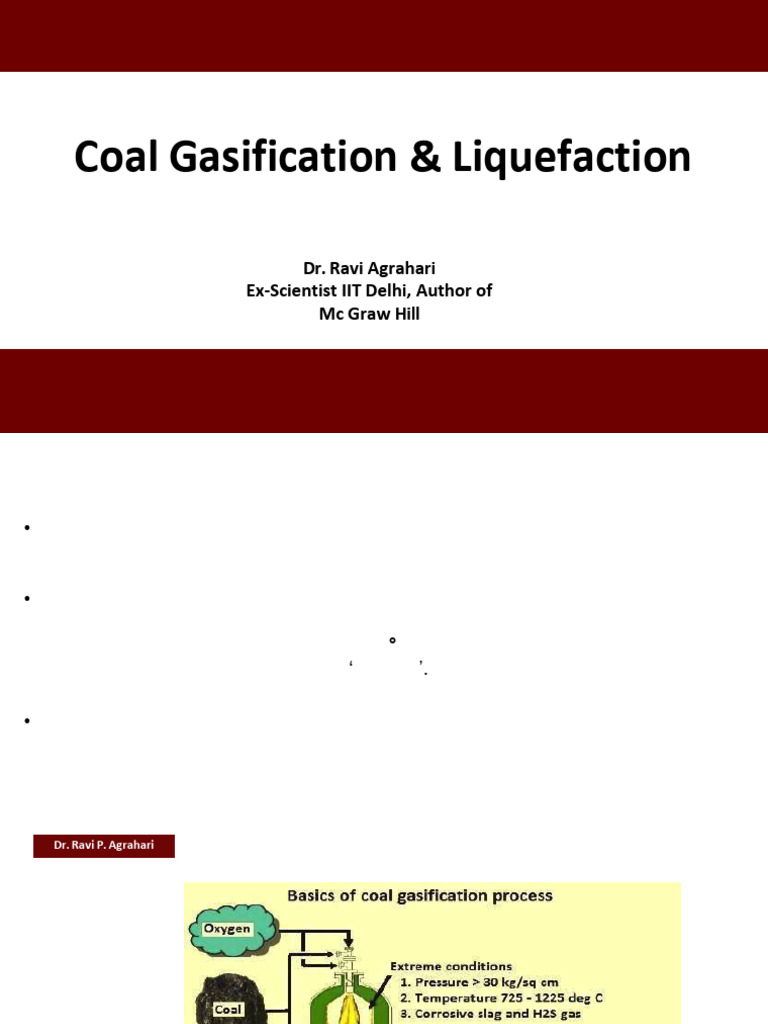 Coal Gasification and Liquefaction Overview | PDF | Coal | Gasification
