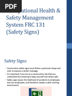 Safety Signs and Symbols | PDF | Safety | Hazards