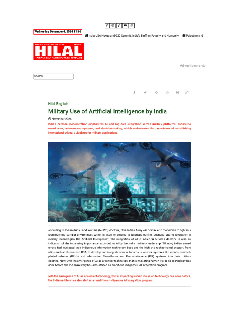 Hilal Article 6 | PDF | Unmanned Aerial Vehicle | Artificial Intelligence