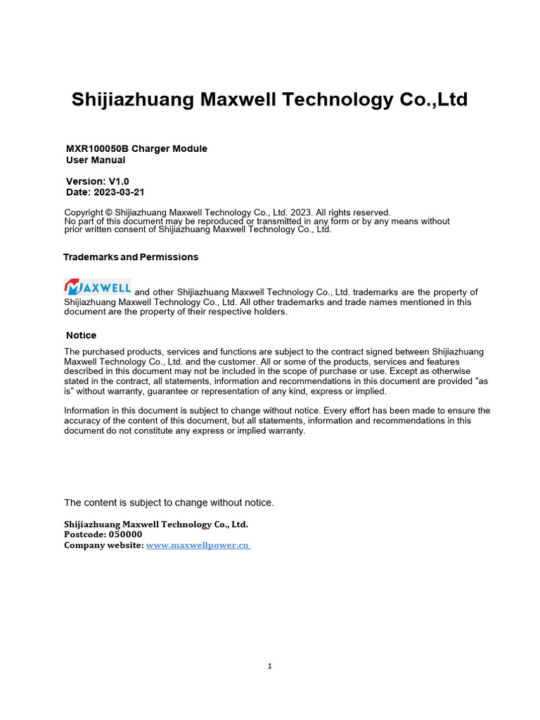 MXR100050B Charger Module Manual | PDF | Electrostatic Discharge ...