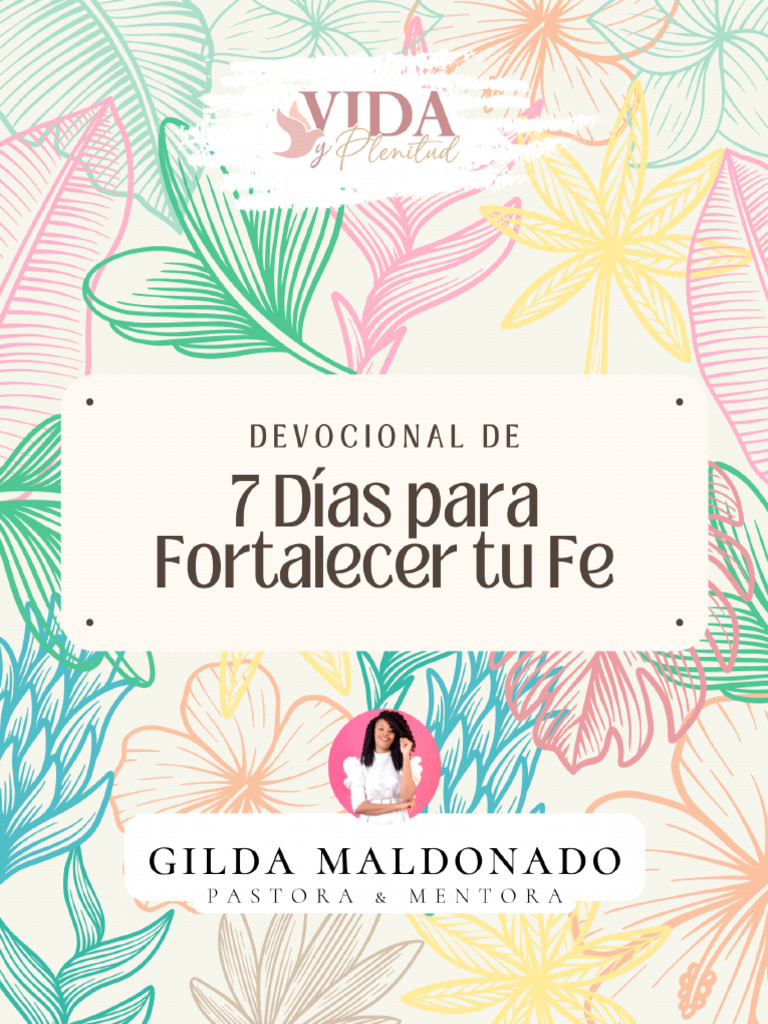 DEVOCIONAL Fortalece Tu Relacion Con Dios-1 | PDF