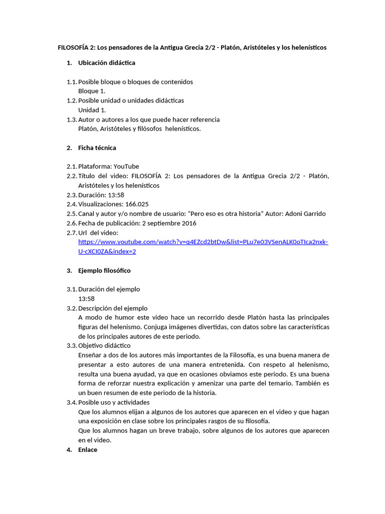 FILOSOFÍA 2 Los pensadores de la Antiuga Grecia 2 | PDF