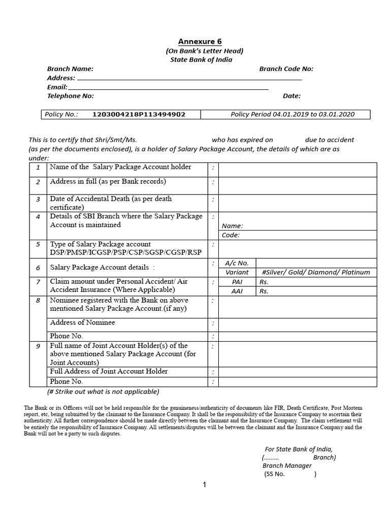 1603191527-PAI AAI Branch Managers Certificate | PDF | Banks | Insurance
