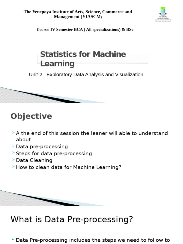 SML Updated UNIT-2 | PDF | Outlier | Statistics