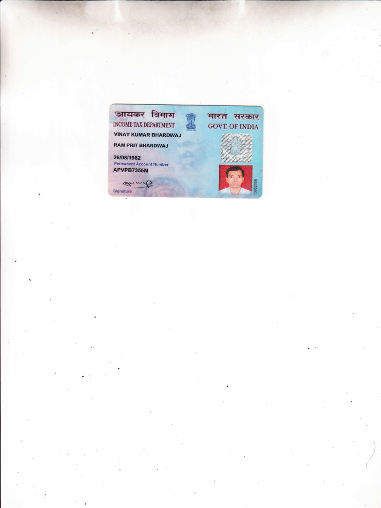 PAN CARD Vinay | PDF