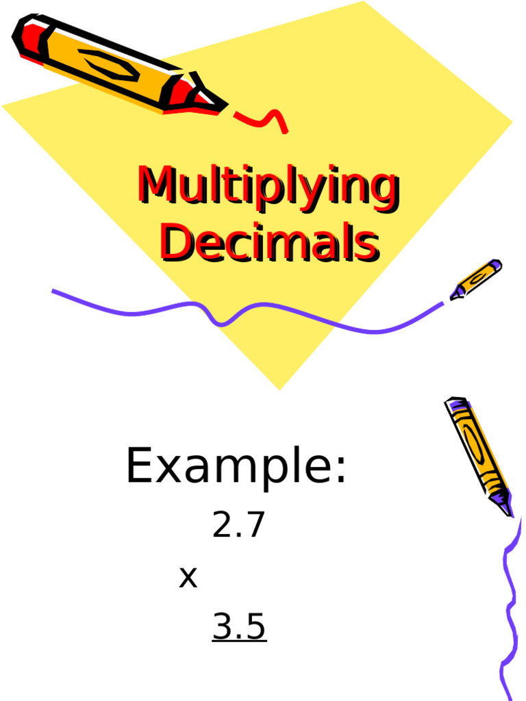 Multiplying Decimals | PDF