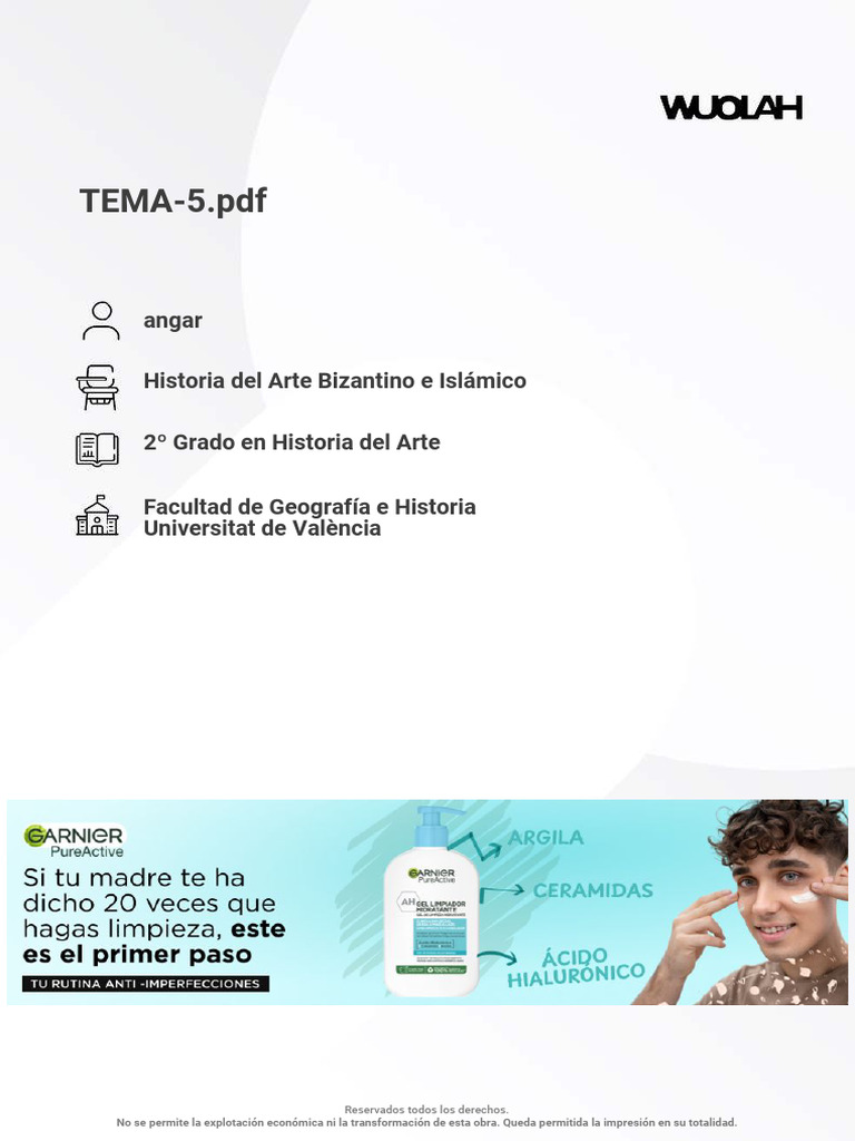 Wuolah Free TEMA 5 | PDF