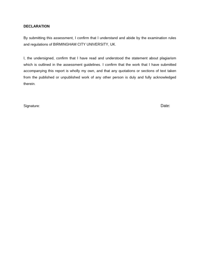 Declaration Page | PDF