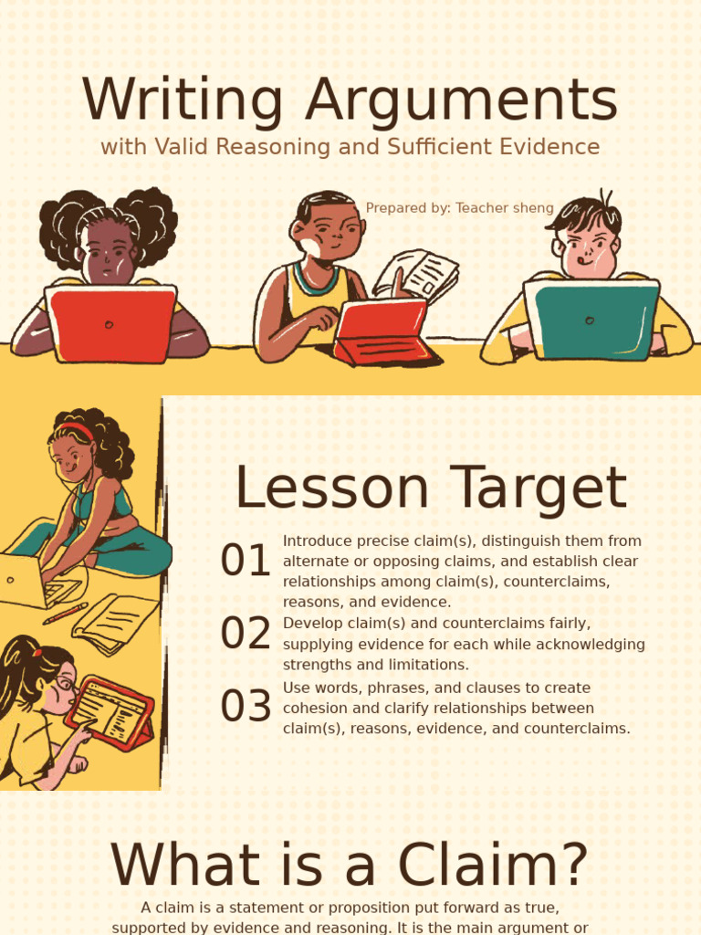 Writing Arguments Grade 10 | PDF | Argument | Cognition