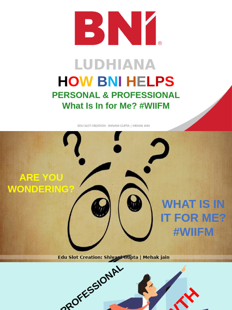 46) How Bni Helps- Personal _ Professional (1) | PDF