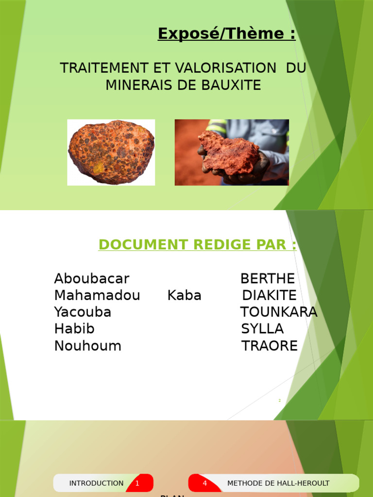 Traitement et valorisation de la bauxite | PDF | Alumine | Hydroxyde de sodium