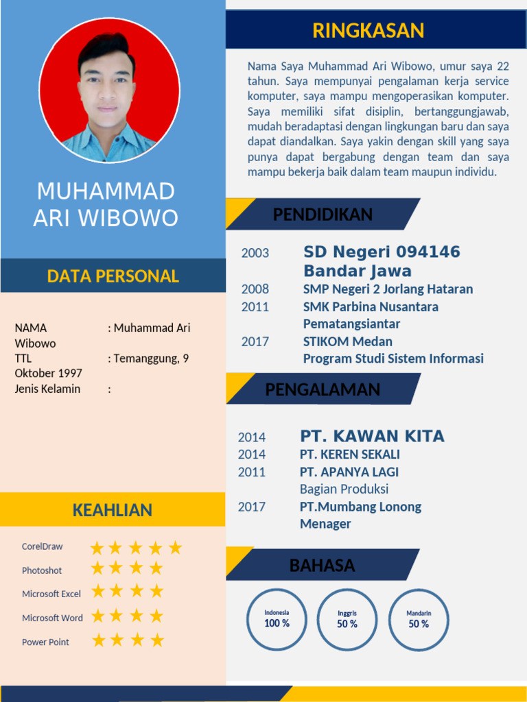 CV ari wibowo | PDF