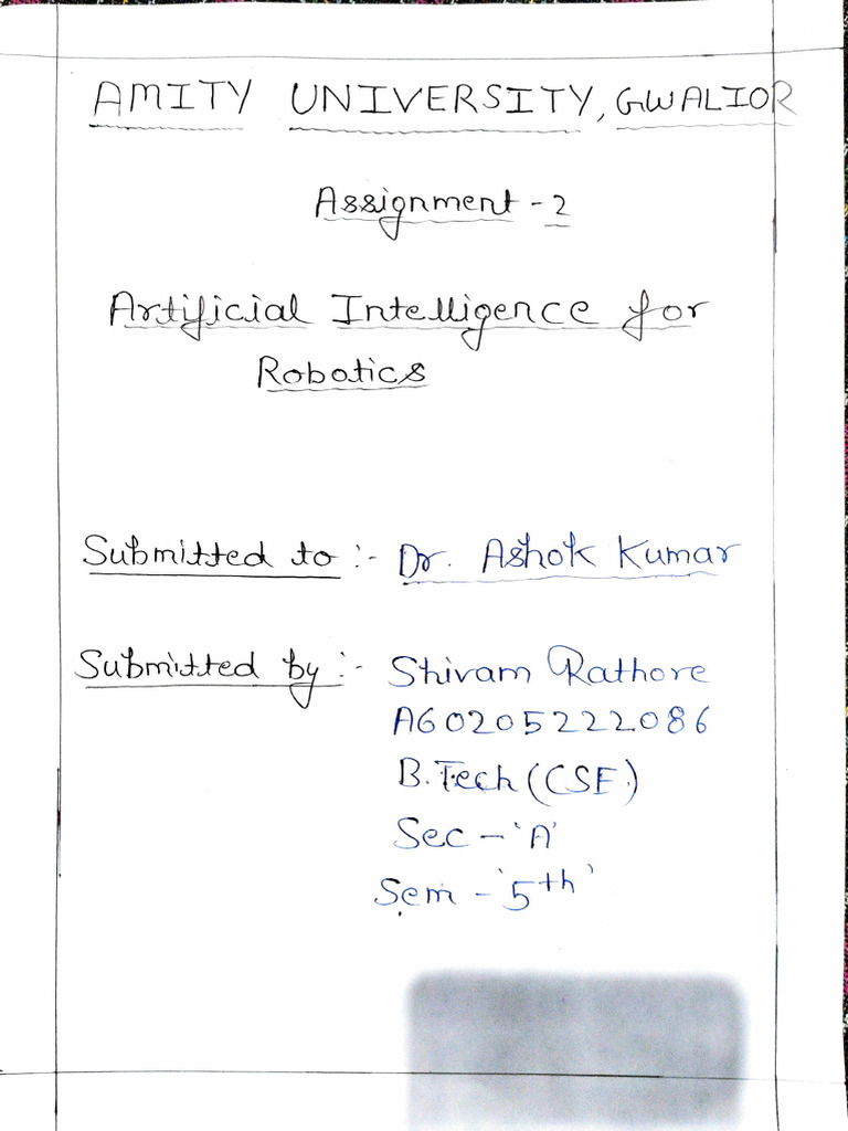 shivam rathore robotics 2 | PDF