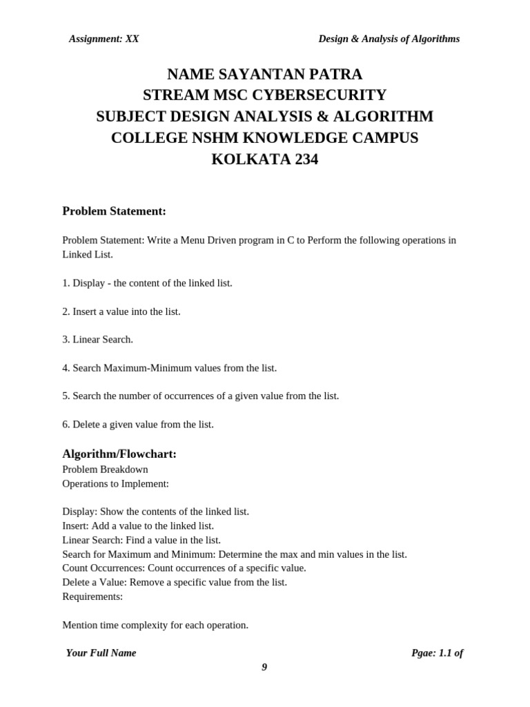Assingment 2 - Sayantan Patra - Design Analysis | PDF | Time Complexity | Algorithms