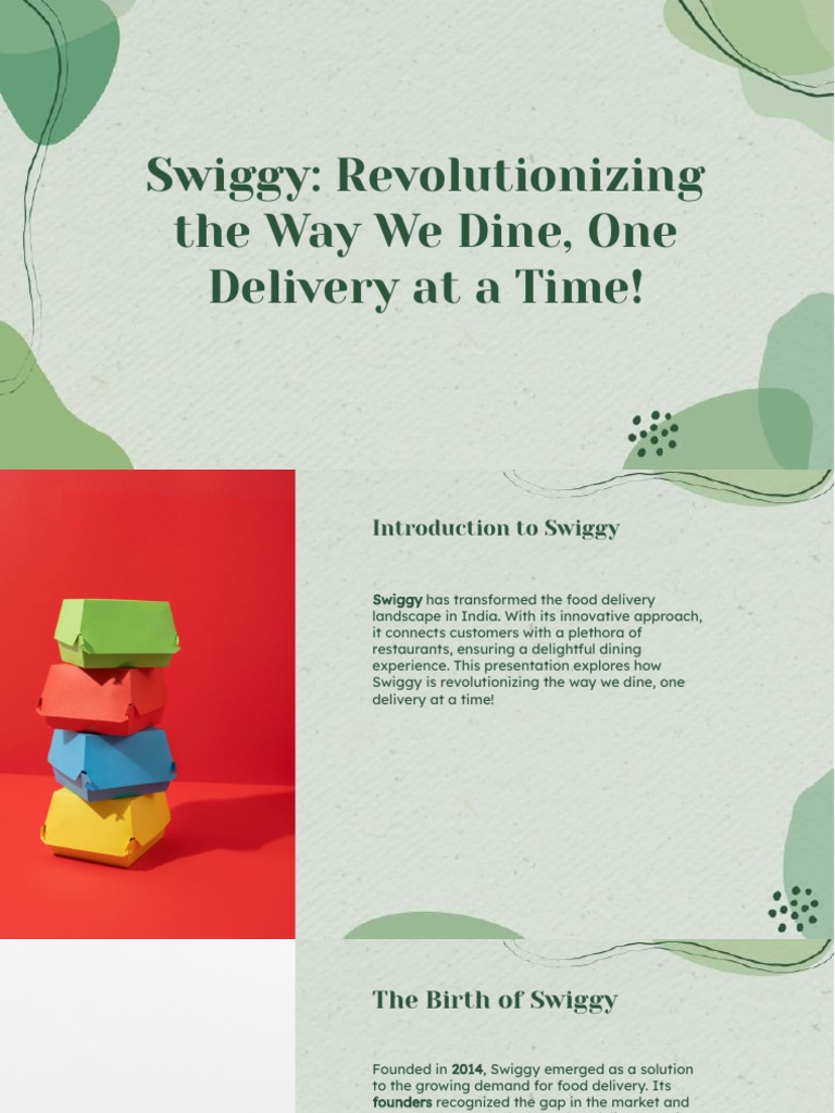 Swiggy Revolution | PDF