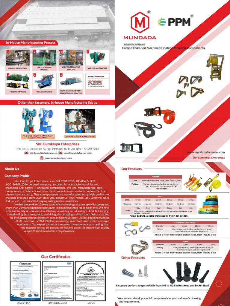 Catalog - Mundada Fasteners | PDF