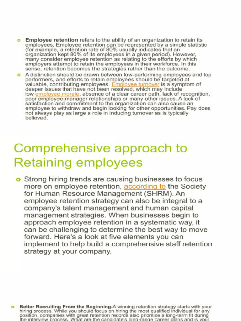 Employee Retention | PDF