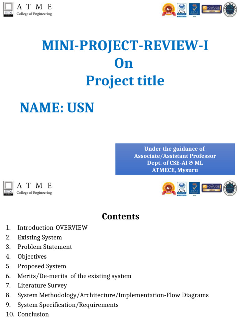 Template Mini Project | PDF