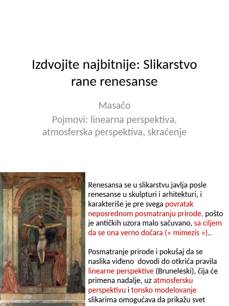 3 1 4 Drugi Slikari Rane Renesanse | PDF