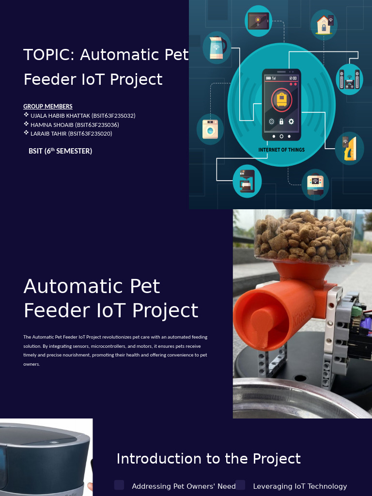Automatic Pet Feeder IoT Project | PDF | Internet Of Things | Smartphone