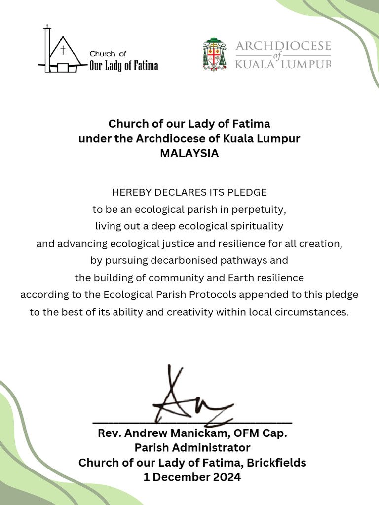 Ecological Parish Pledge - pdf-1 | PDF