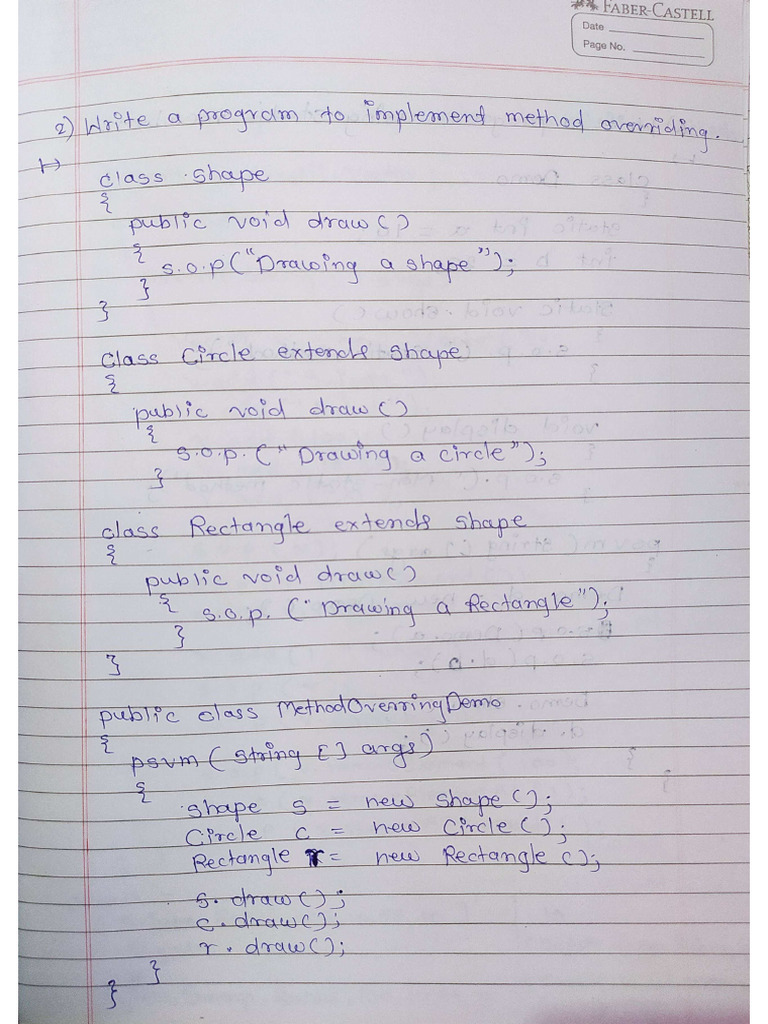 Method Overriding | PDF