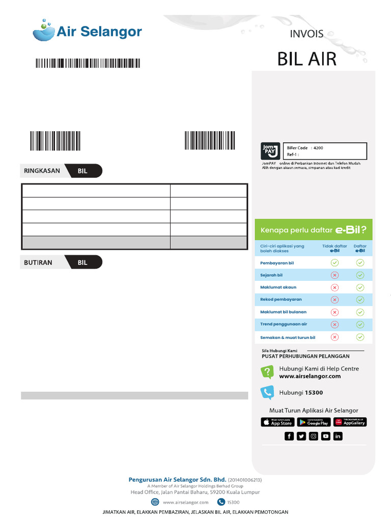 Bil Air Selangor | PDF