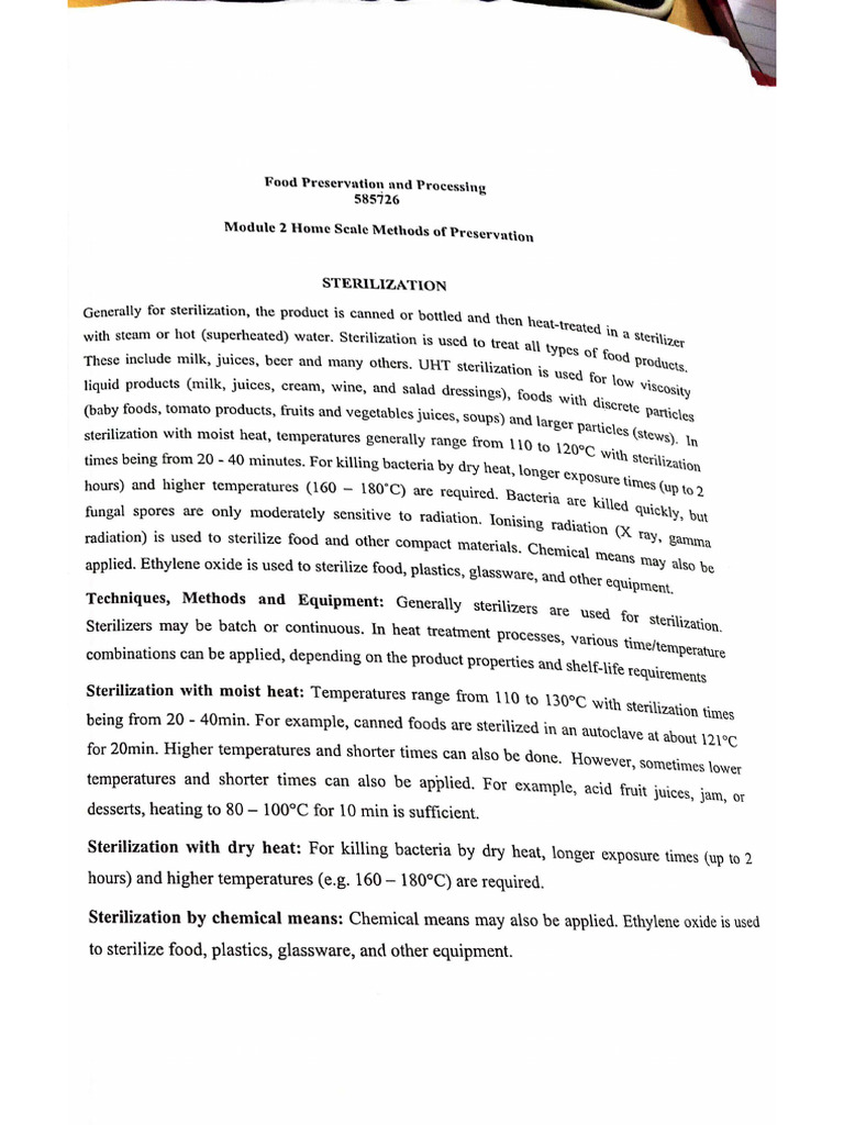 Sterilization 1 | PDF