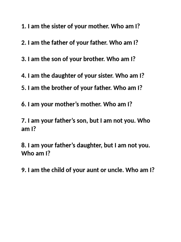 Riddles Family | PDF