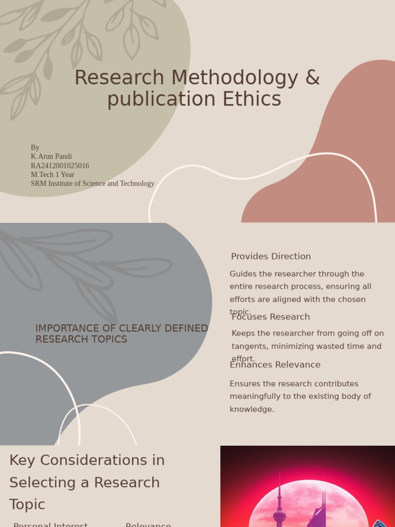 Research Methodology & Publication Ethics | PDF | Methodology | Cognition