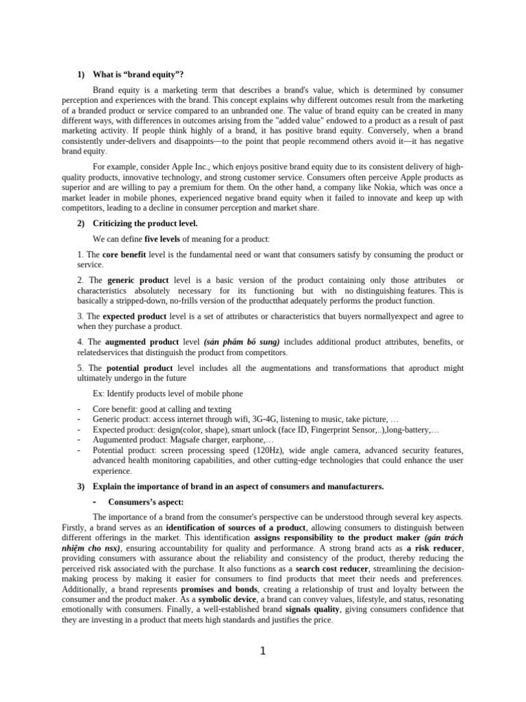 revision of brand m | PDF | Brand | Market Segmentation