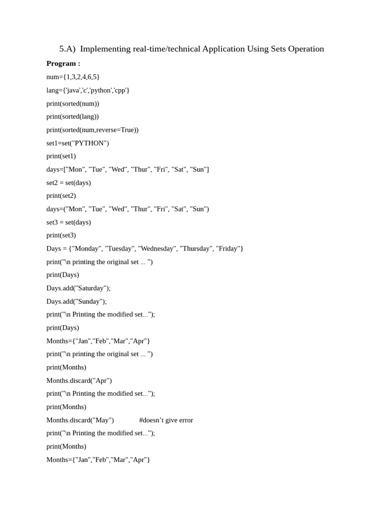 Ex - No.5 Python | PDF