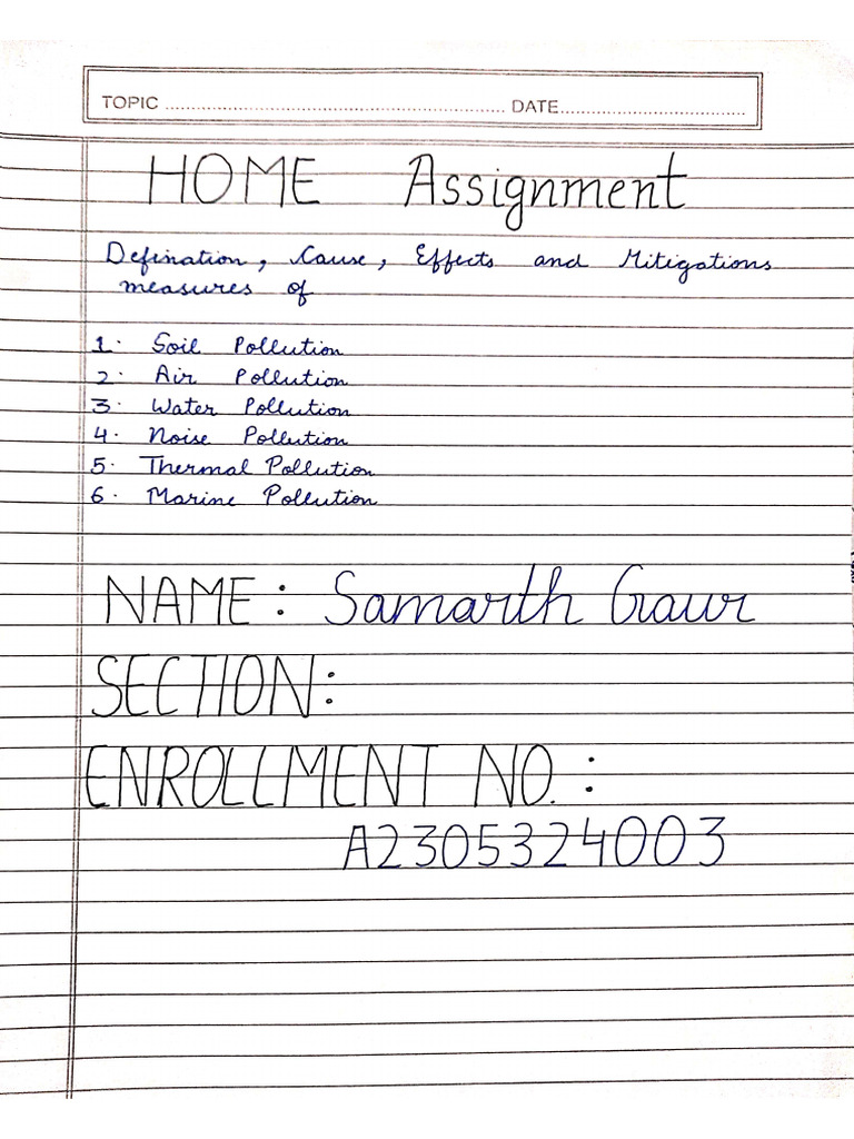EVS assignment | PDF