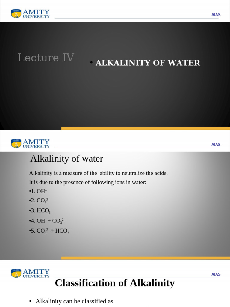 M1-L4- Alkalinity | PDF | Alkalinity | Bicarbonate