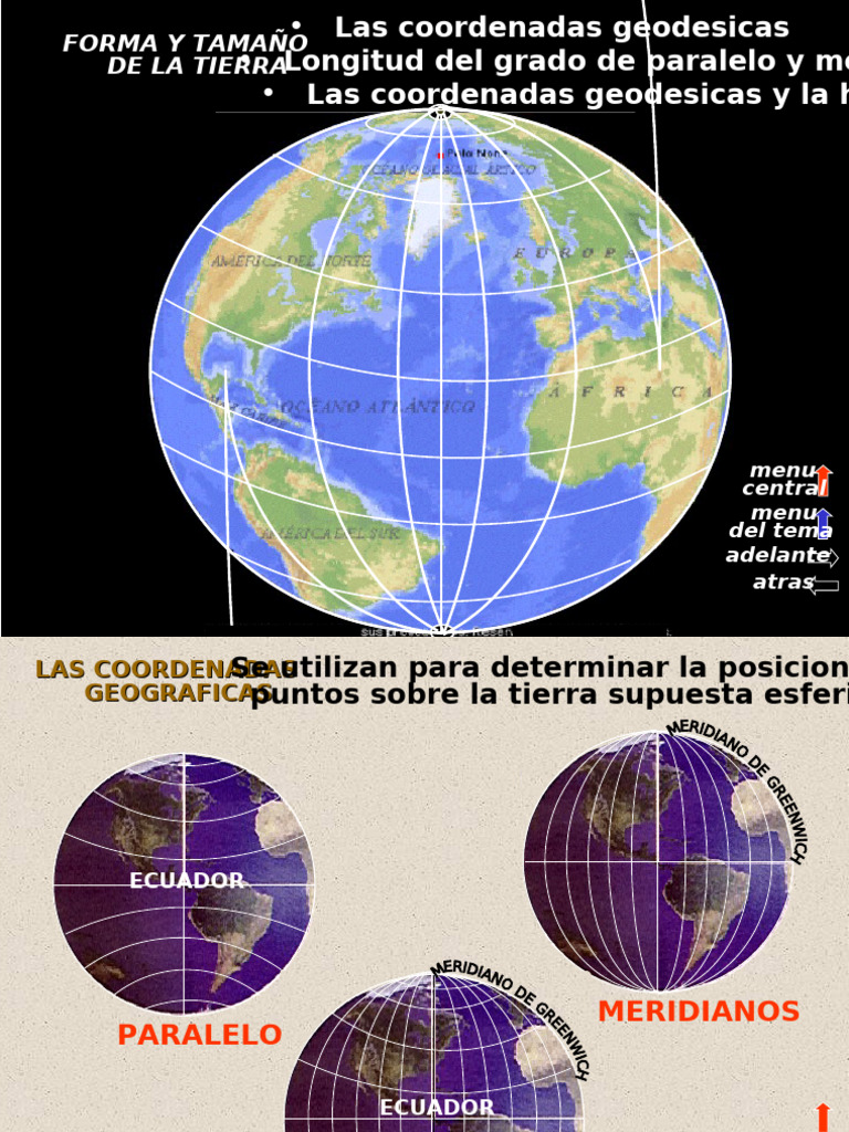 GEODESIA I Coordenadas Geodésicas | PDF | Latitud | Longitud