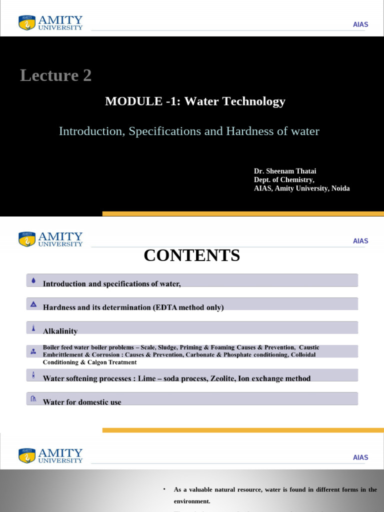 M1-L2 - Types of Hardness | PDF | Water | Groundwater