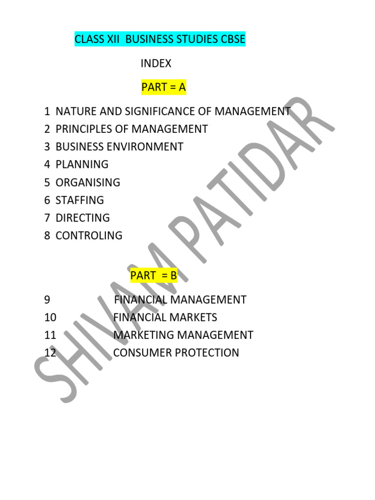 Business Studies Unit 1,2,3 Notes | PDF | Legal Tender | Employment