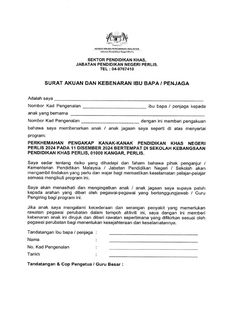 Borang Kebenaran Pengangkap | PDF