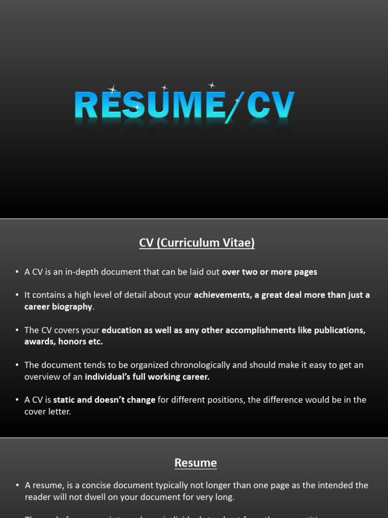 Resume & CV | PDF | Résumé