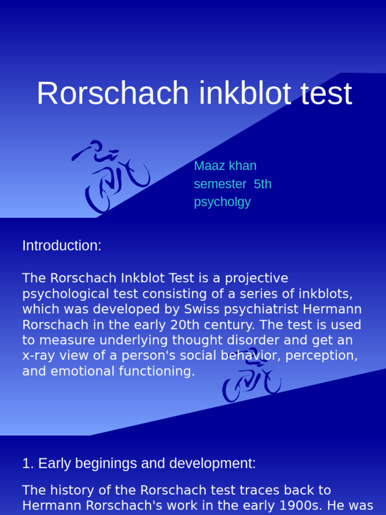 Rorschach Inkblot Test | PDF | Psychoanalysis | Psychology