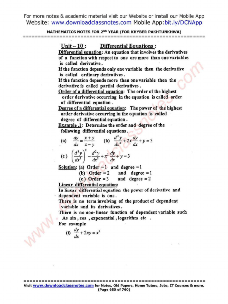 Maths Chapter 10 Kpk Pdf